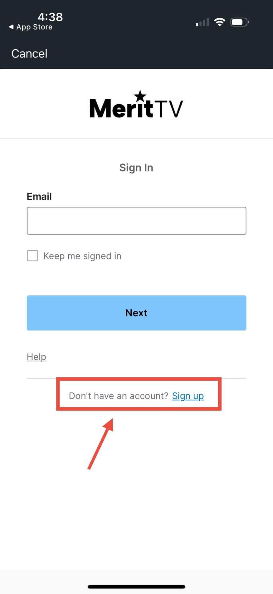 How do I sign up for Merit TV?